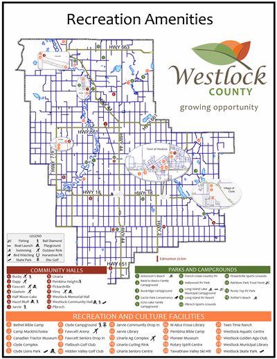 County Recreation Map - Official Website for Westlock County, AB